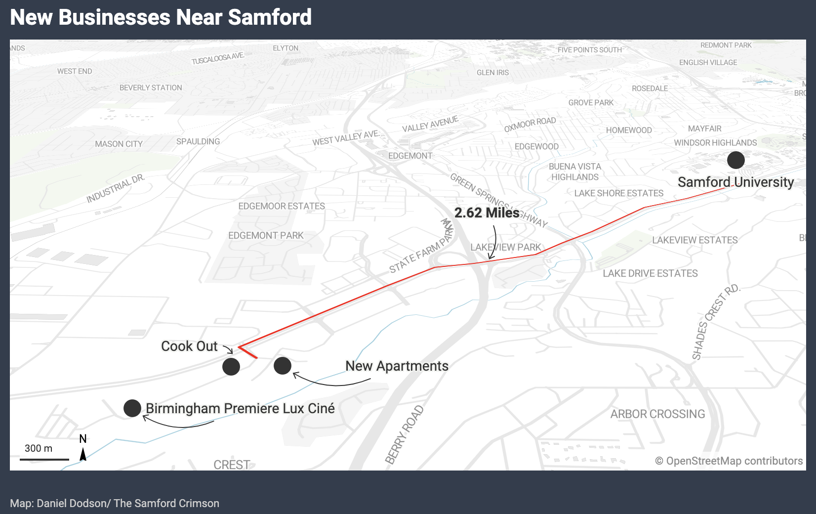 Developments coming along Lakeshore - The Samford Crimson